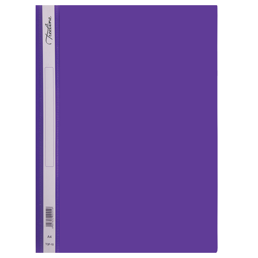 Quotation Folders Clear Front and Colour Purple with White Side Strip ...