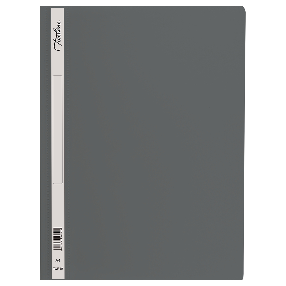 Quotation Folders Clear Front and Colour Grey with White Side Strip ...