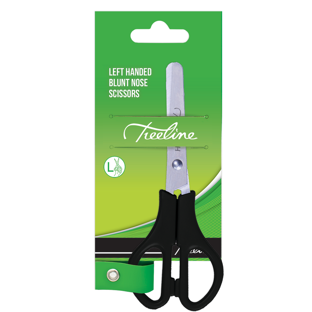 Scissors Black Handle 140mm 1.5mm Blade - Left Handed Black - City ...
