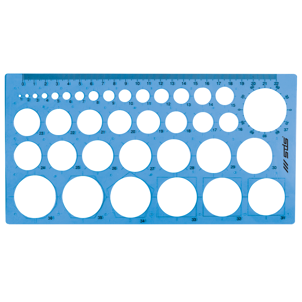 Circle Template, Blue - City Stationers | Shop for Educational ...