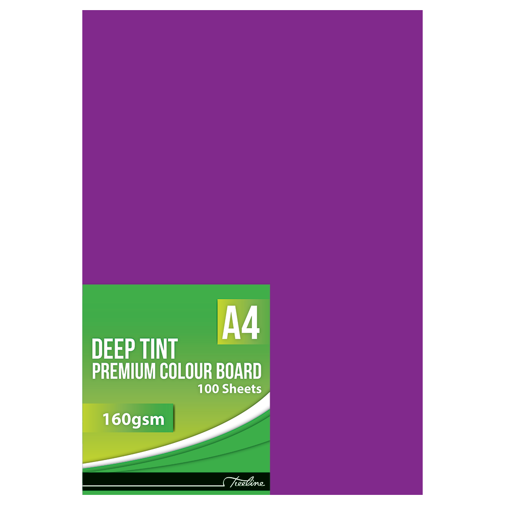 Project Board Deep Tint 160gsm A4 Deep Tint 100's Purple - City ...