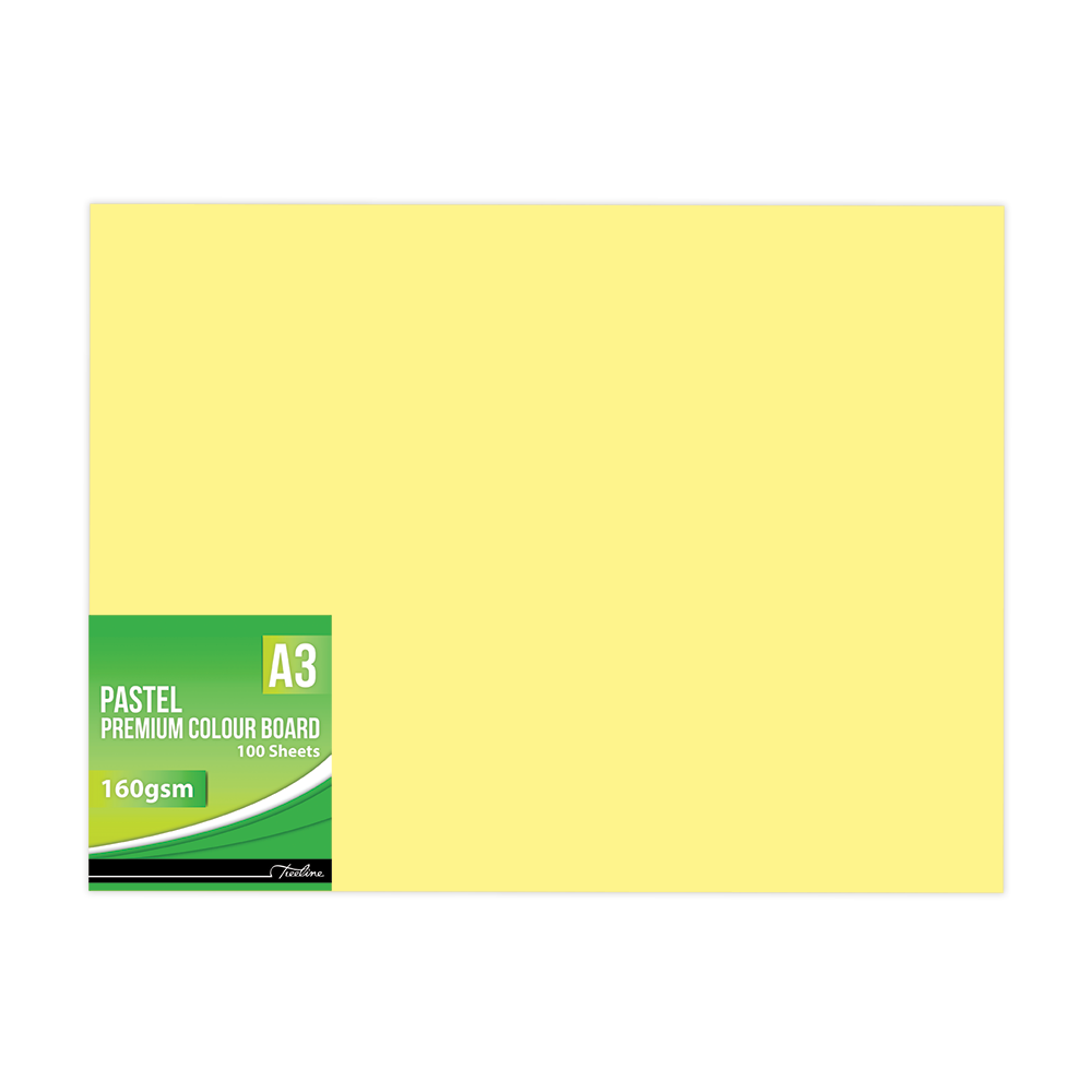 Project Board A3 Pastel Yellow - City Stationers | Shop for Educational ...