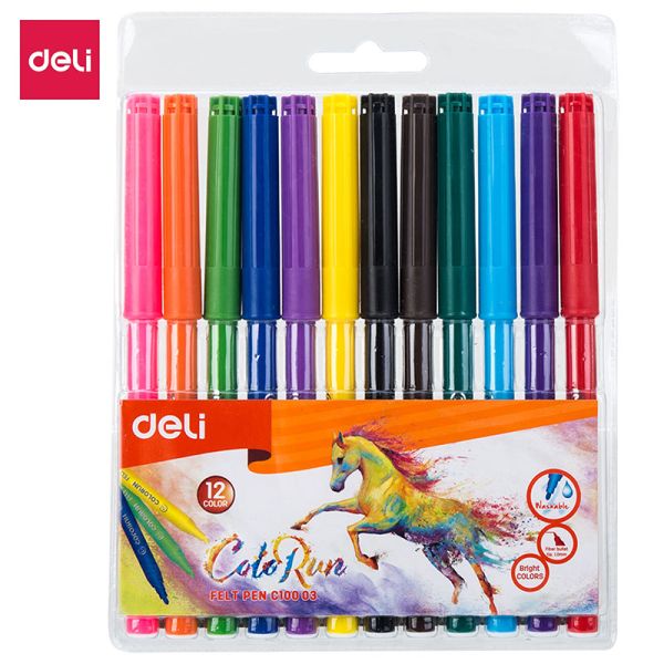 Felt/Fibre Pen 12 Colors Koki - City Stationers | Shop for Educational ...