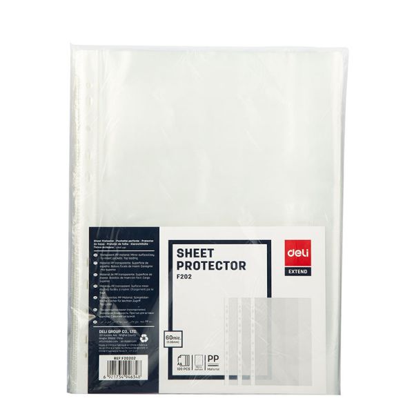 Sheet Protector Plastic Pockets A4 60 Micron 100's - City Stationers ...