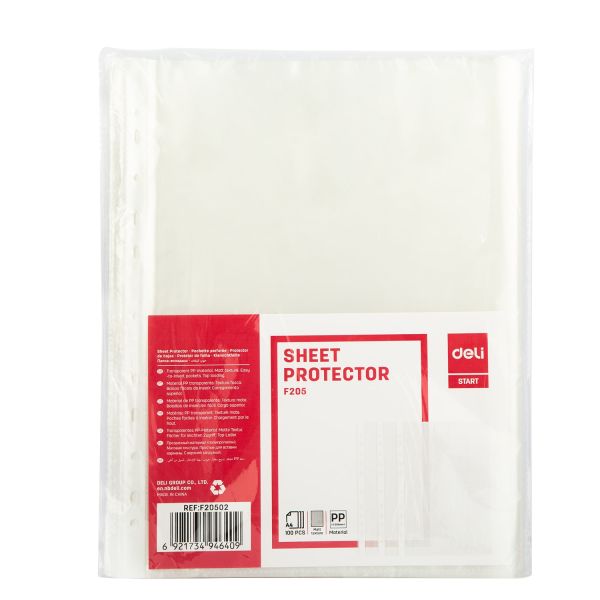 Sheet Protector Plastic Pockets A4 35 Micron Orange Peel Surface 100's ...