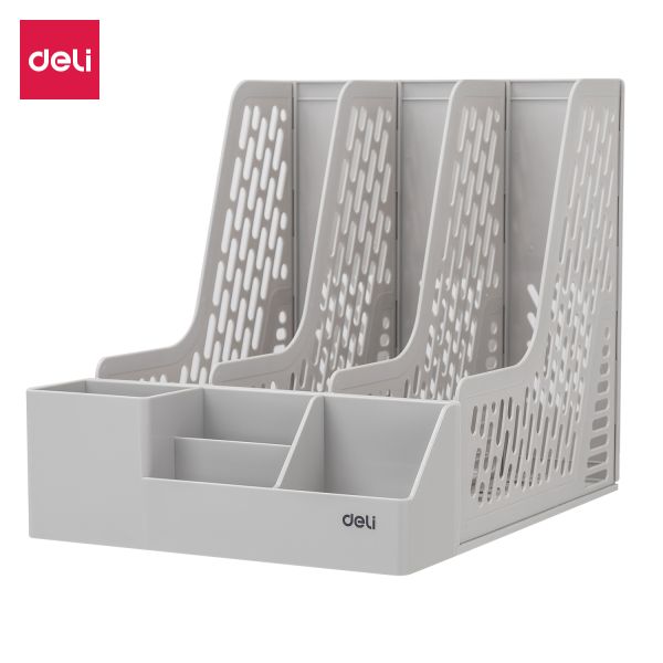 Magazine Container 255x320x275mm Grey 3 Divider - City Stationers ...