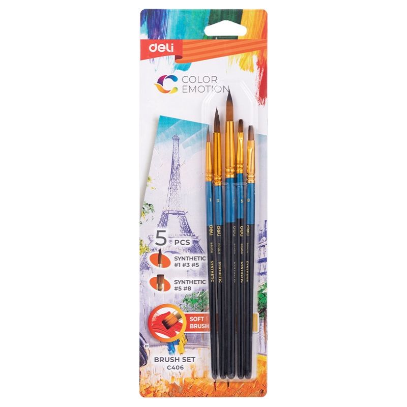 Paint Brush Set 5pcs, Synthetic Round Head - City Stationers | Shop for ...